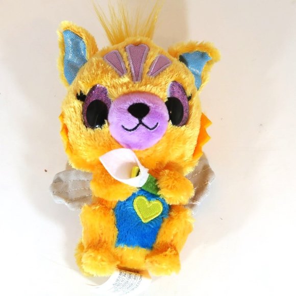 Spin Master | Toys | Hatchimals Orange Winged Plush Glitter Purple Eyes ...